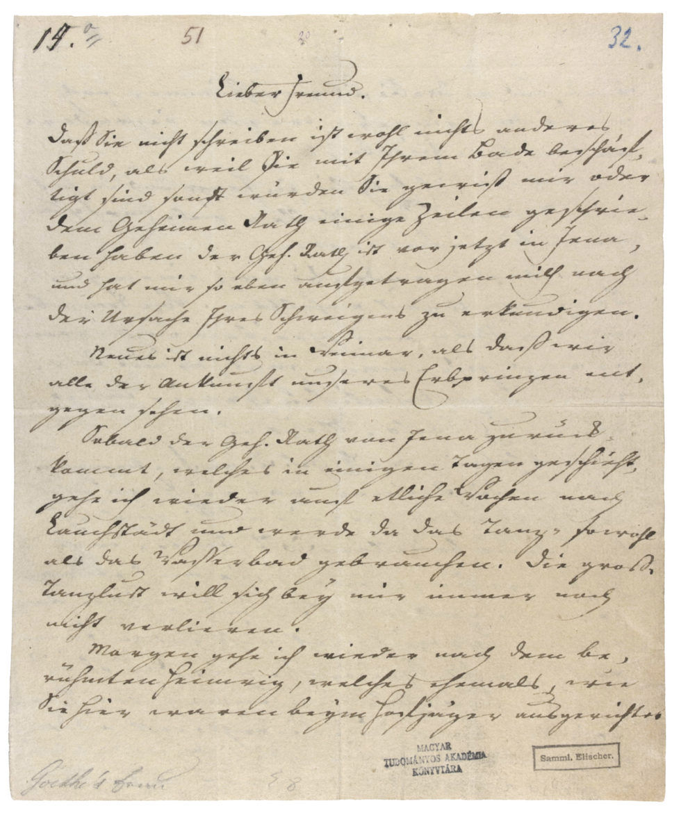 Christiane Vulpius an Dr. Meyer | Kultusz és Valóság